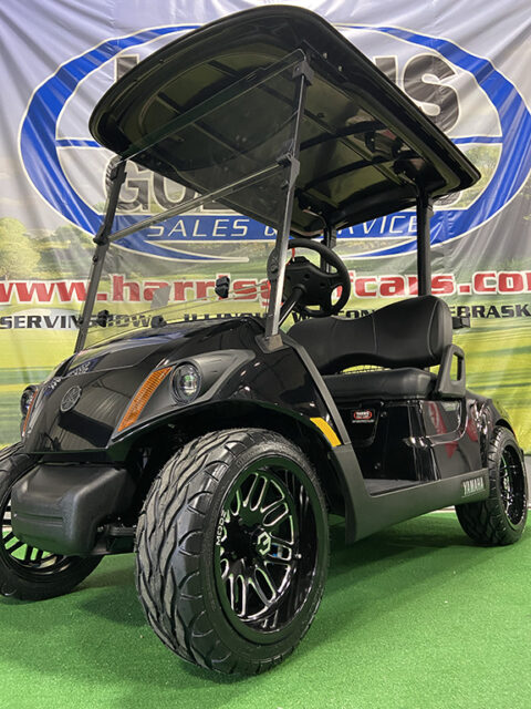 Custom Onyx Black Golf Car - Harris Golf Cars
