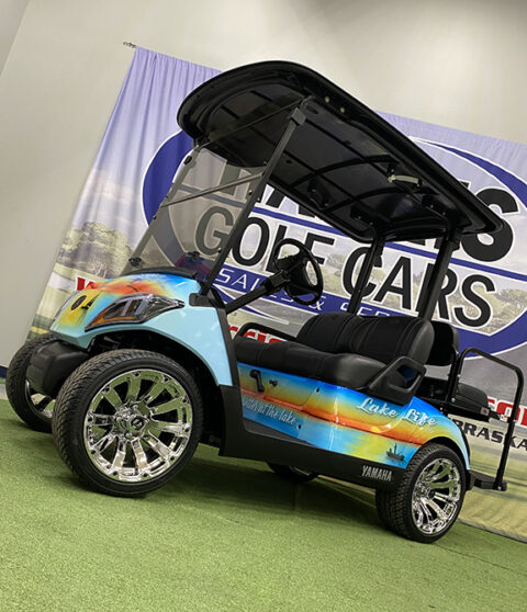 Custom Beach Life Vibes 4-Passenger Vehicle - Harris Golf Cars